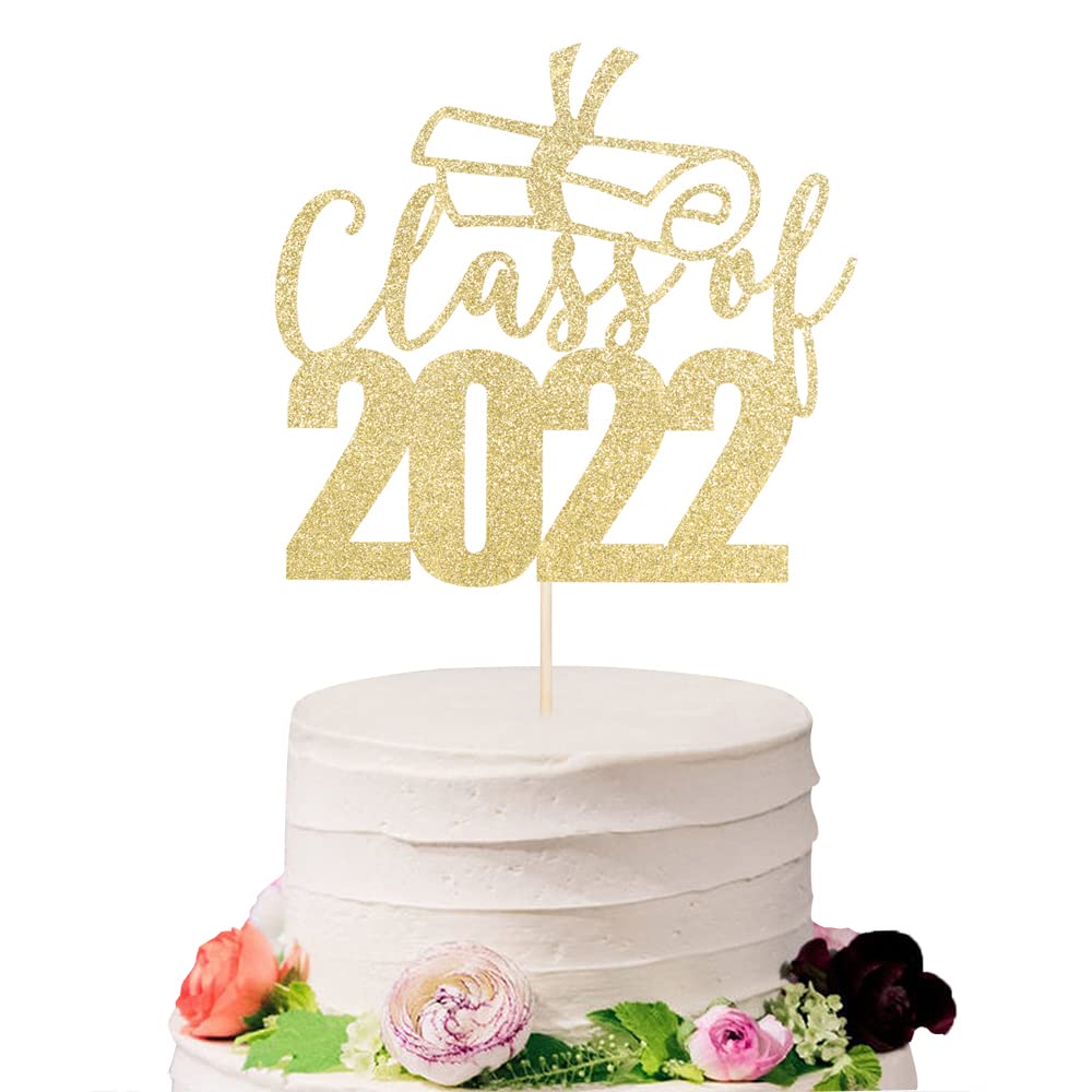 Buy Sodasos Class of 2022 Cake Topper - Congrats Grad Cake Toppers ...