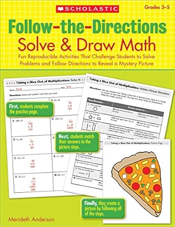 Amazon.com: Follow-the-Directions: Solve & Draw Math, Grades 3-5: Fun ...