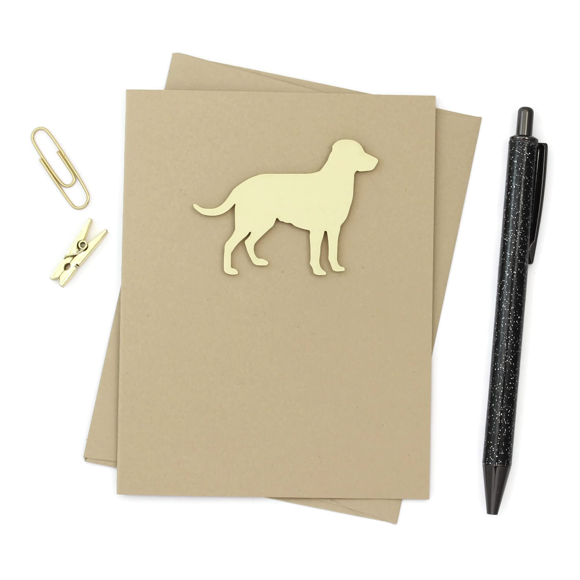 Snapklik.com : Yellow Labrador Retriever Single Blank Greeting Card ...