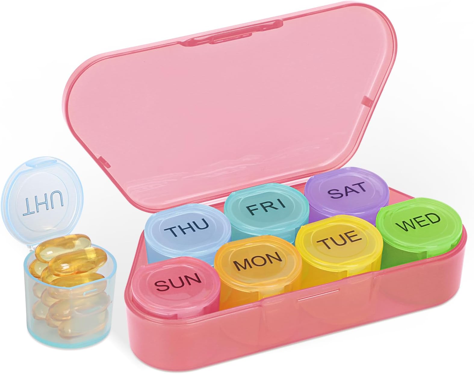 Amazon.com: NatureTouch Weekly Pill Organizer, BPA Free Medicine ...