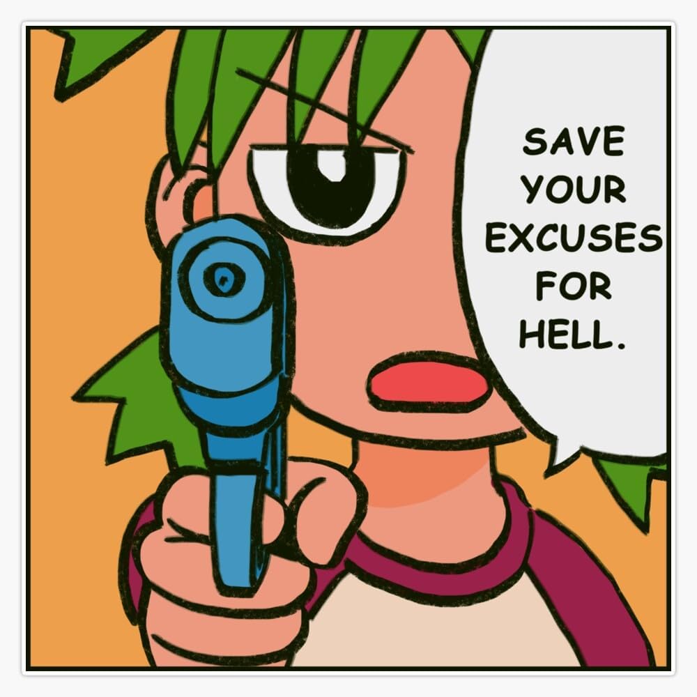 Amazon.com: MAGNET I Draw Water Gun Yotsuba Says Save Your Excuses For ...