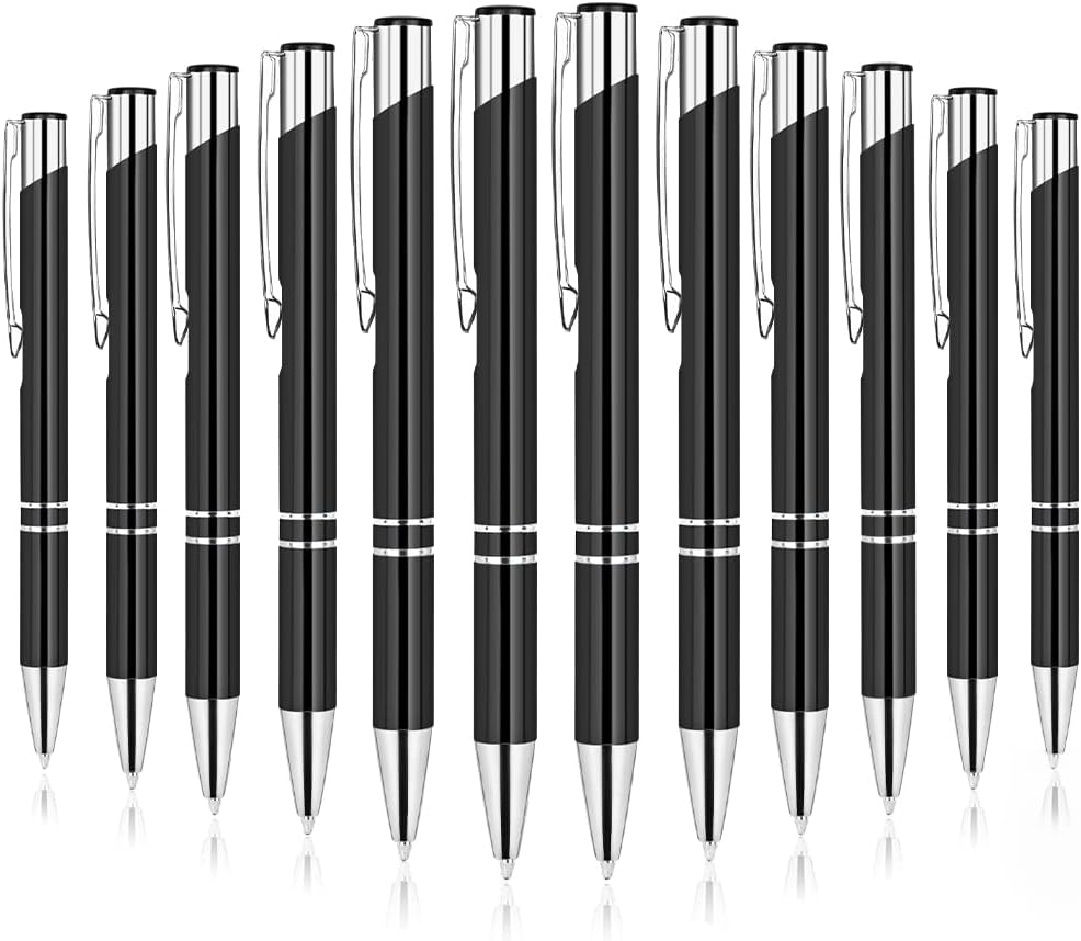 AUAUY Ballpoint Pens, 12 Pcs Funny Retractable Metal Comfortable ...