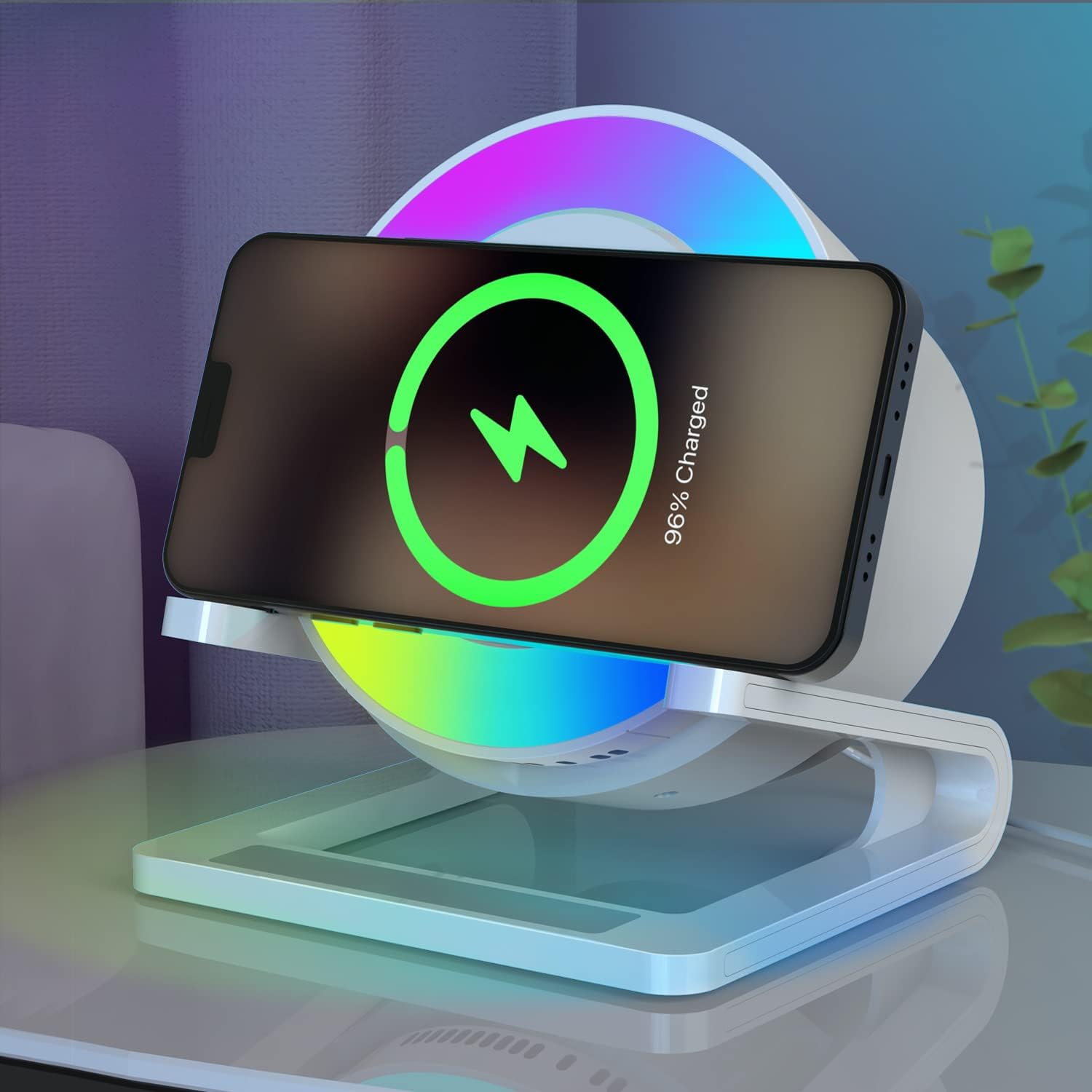 Amazon.com: Wireless Charging Lamp,New MiniAtmosphere Light with ...