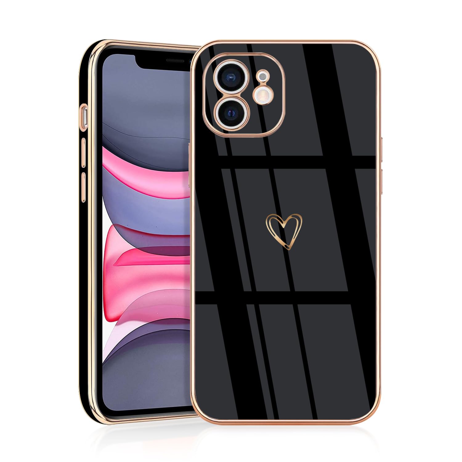 JRIANY for iPhone 11 Case, Protective Flexible Silicone Case with Cute ...