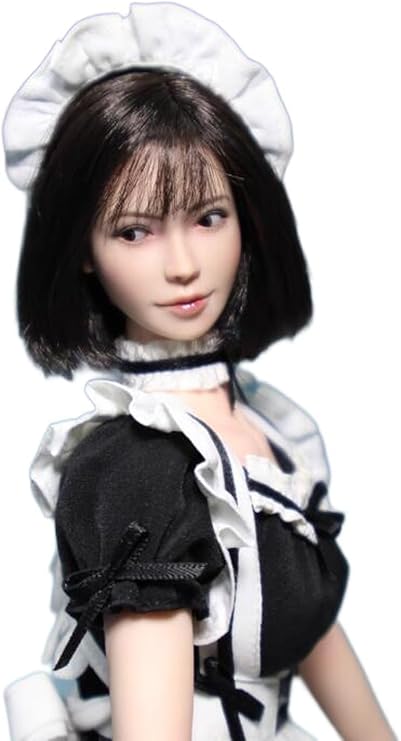 Amazon.co.jp: [AC]JKTOYS 1/6 女性 深田さん メイド 可動 アクション フィギュア用 ヘッド : ホビー