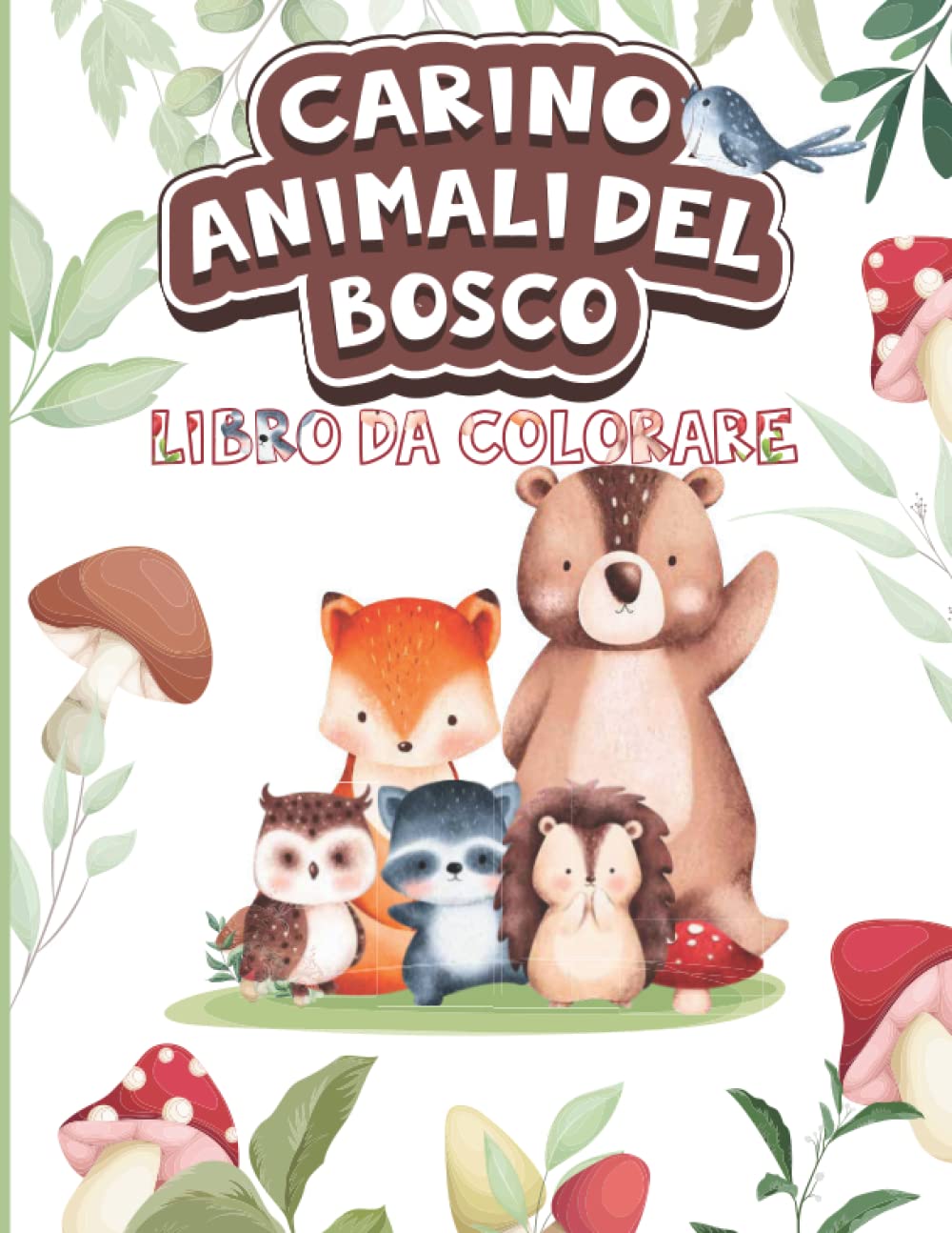 Animali Del Bosco Libro Da Colorare Simpatiche E Semplici Immagini ...