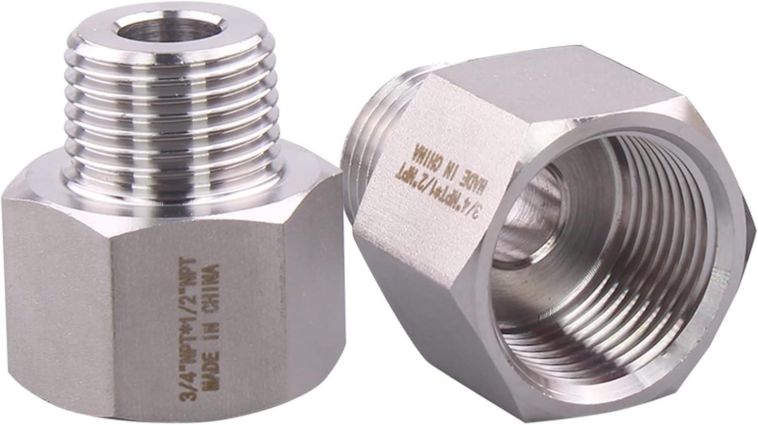 Amazon.com: DERPIPE Forged Reducer Adapter Fitting - Stainless Steel ...