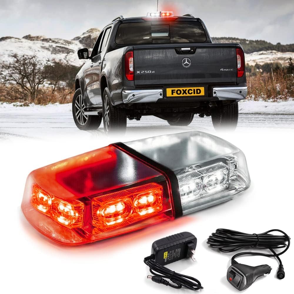 Amazon.com: FOXCID 12" Wireless Battery Roof Top 36 LED Mini Strobe Light bar High Visibility ...