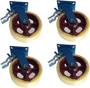 Amazon.com: Caster Super Heavy-Duty Iron core Nylon Universal Wheel ...