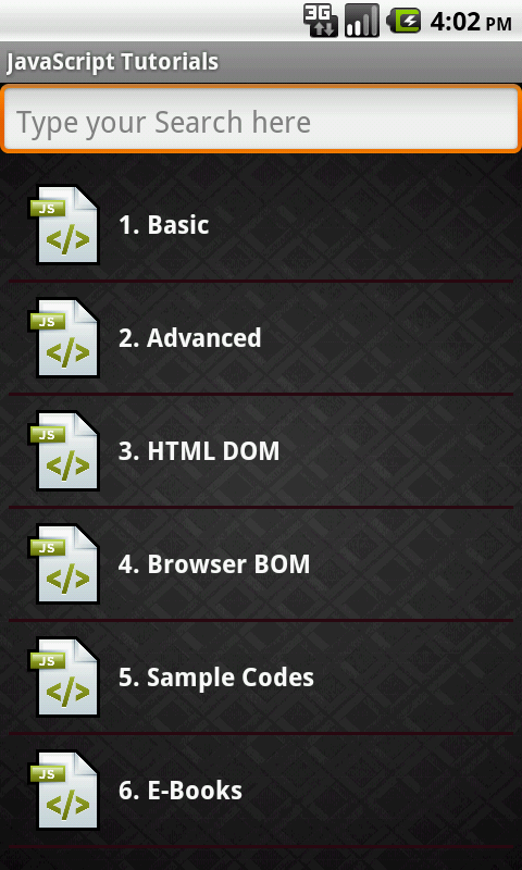 JavaScript Tutorials - App on Amazon Appstore