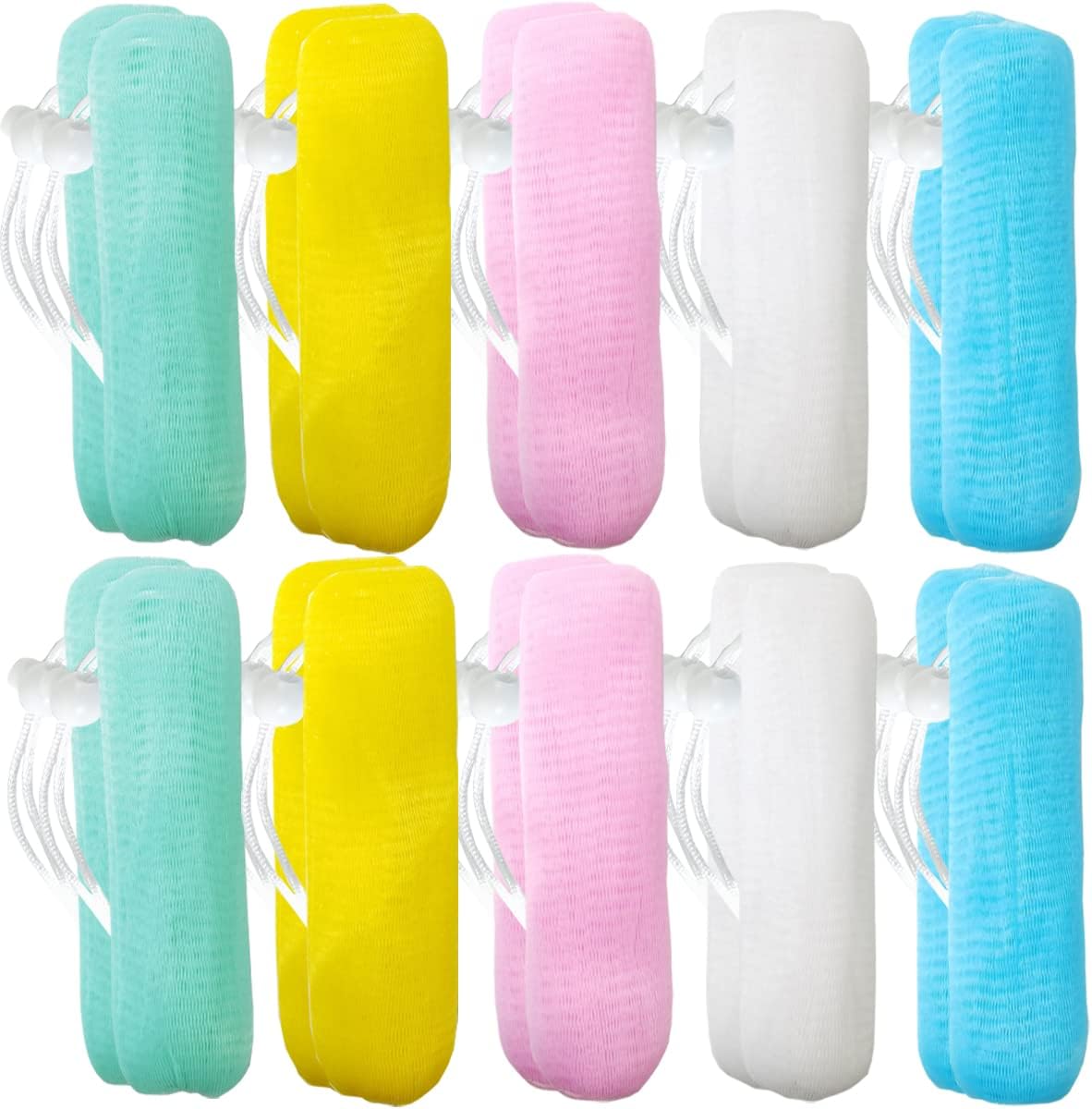 Amazon.com : Aquasentials Exfoliating Mesh Soap Saver Pouch (4pk)(Color ...