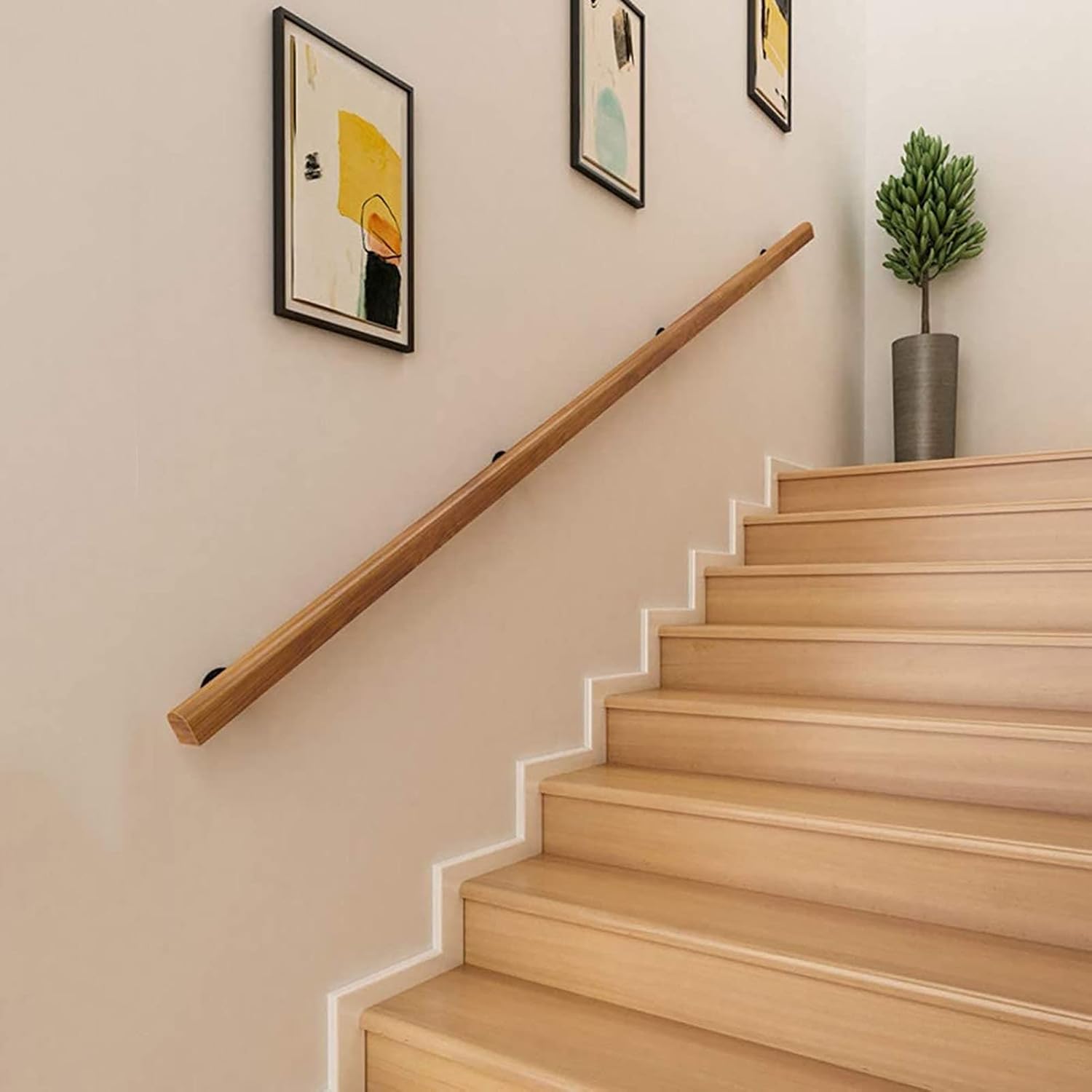 Wooden Handrail Set with Anti-Slip Railing for Australia | Ubuy