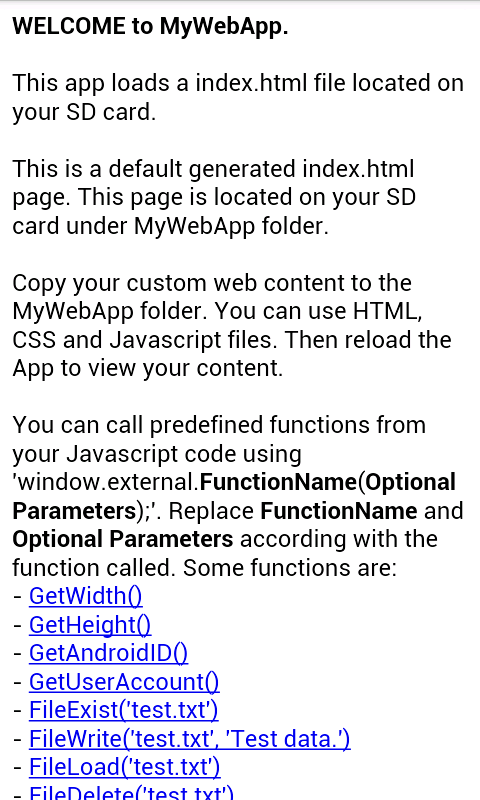 My Web App - App on the Amazon Appstore