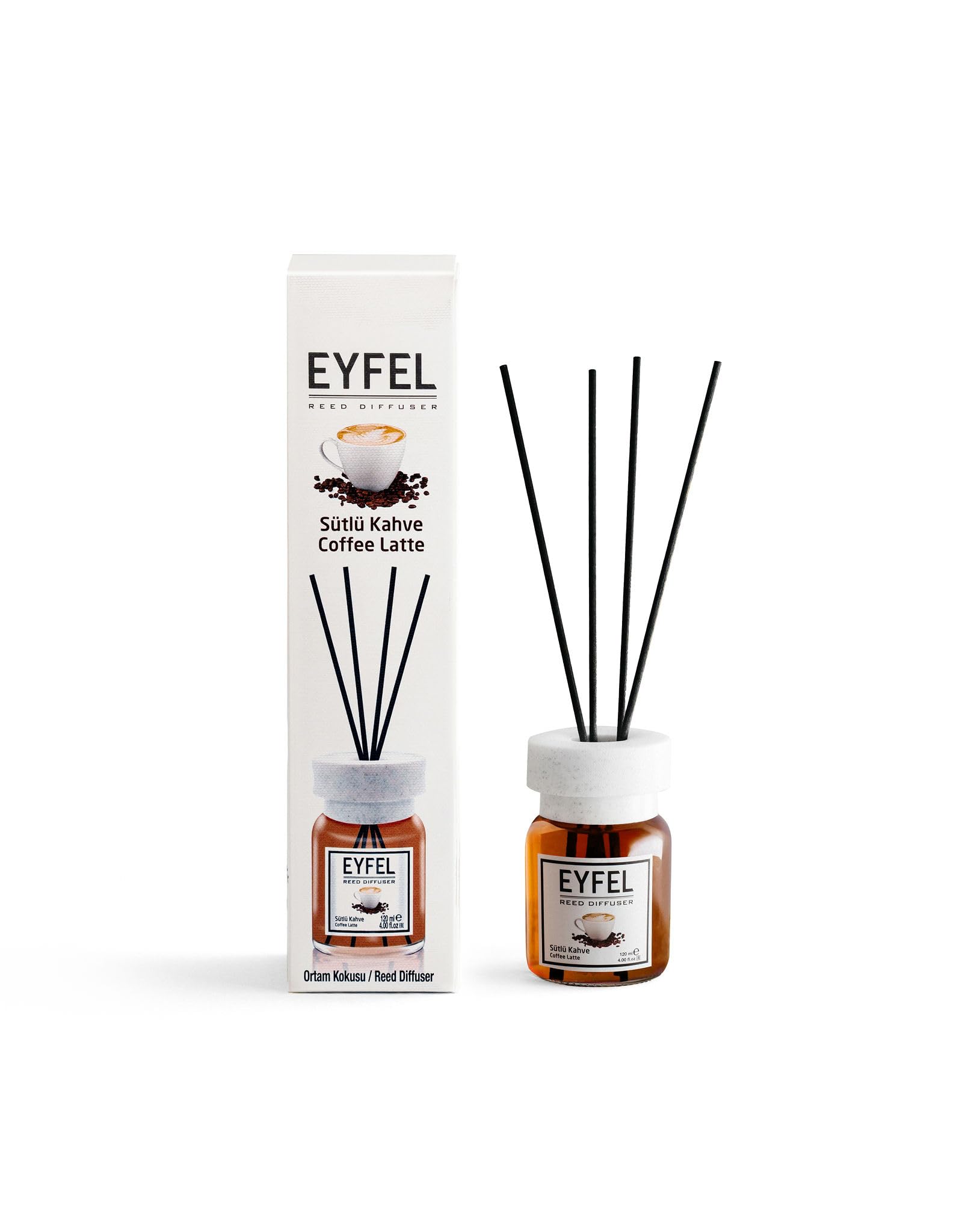 Amazon.com: EYFEL Reed Diffusers for Home – Coffee Latte Reed Diffuser ...