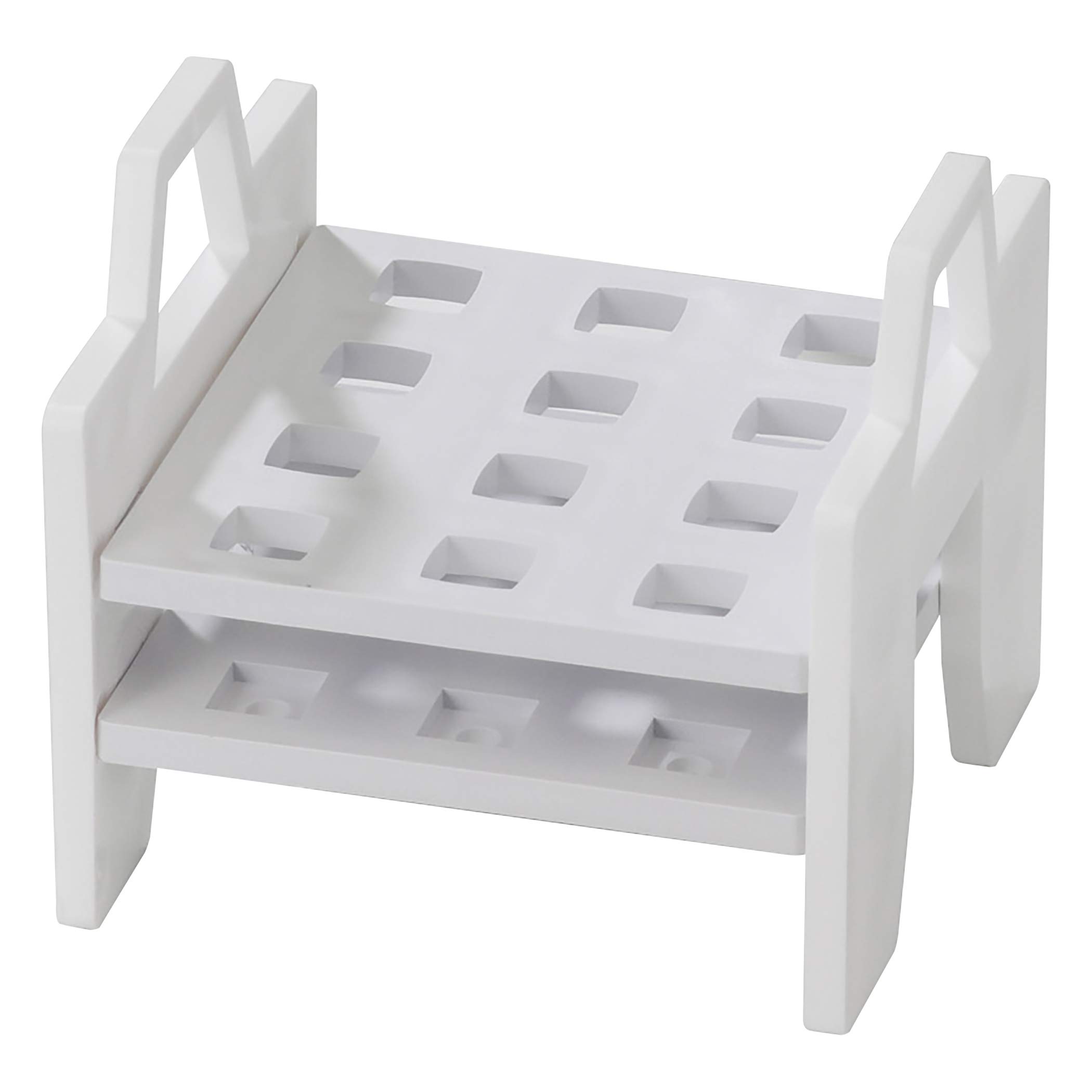 SP Bel-Art Cuvette Rack; For 10mm Cuvettes, 12 Places, Stackable, 4¼ x ...
