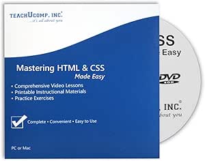Amazon.com: TEACHUCOMP Video Training Tutorial for HTML5 and CSS3 DVD ...