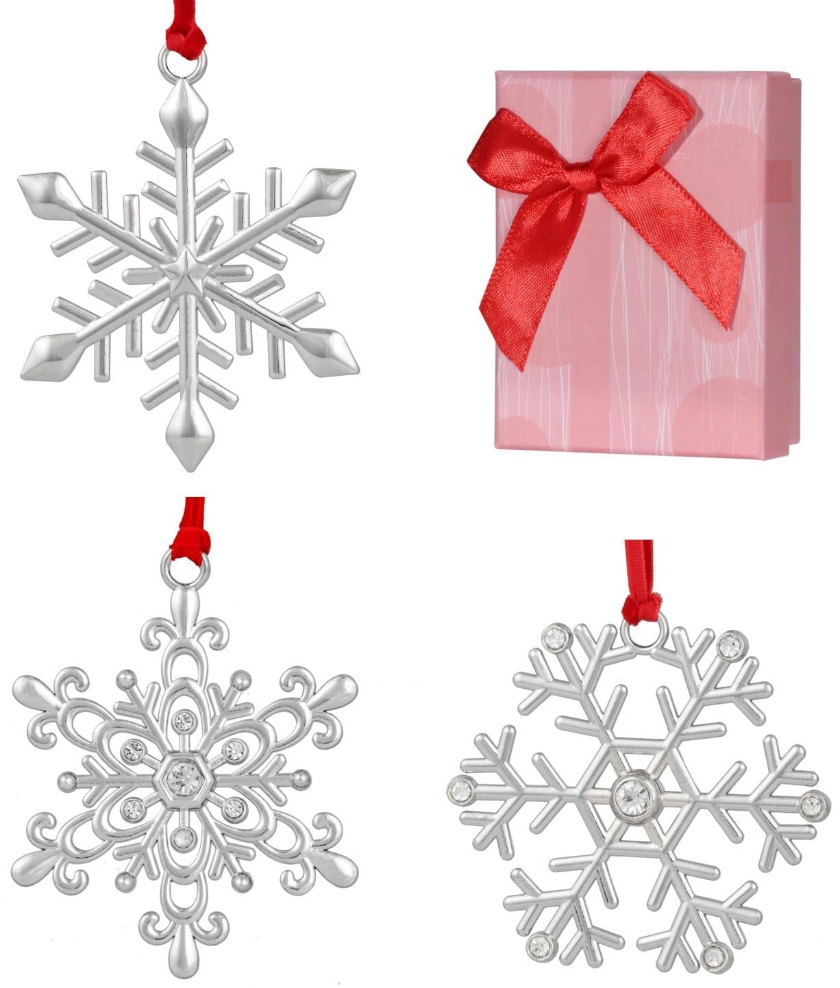 Amazon.com: 3PCS Winter Christmas Hanging Snowflake Decorations ...