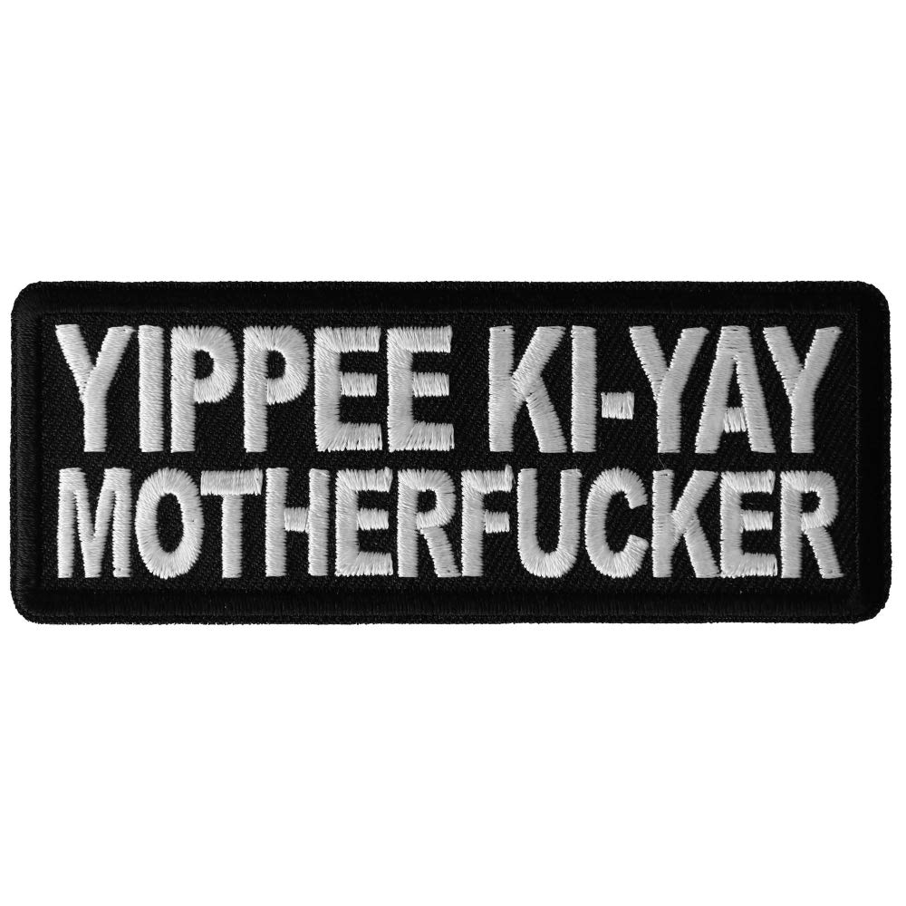 Amazon.com: Yippee Ki Yay Motherfucker Patch, Funny Patches for Adults ...