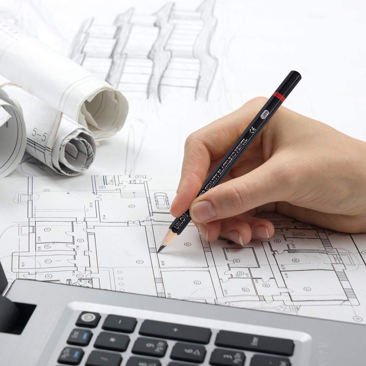 Professional Drawing Sketching Pencil Set - 12 Pieces Art Drawing ...