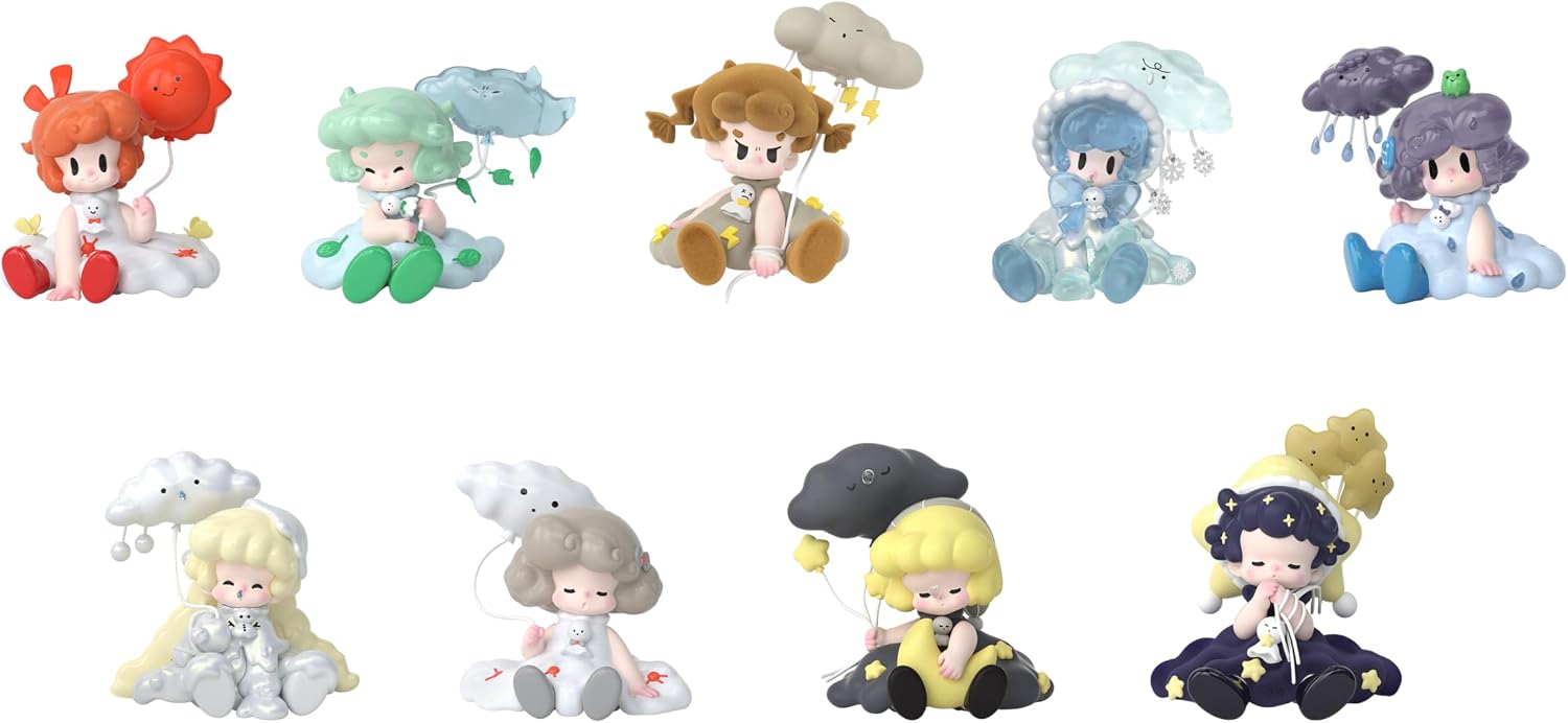 Amazon.com: 52TOYS BLINDBOX UKI Moods and Weather Series 8 Pack Box ...
