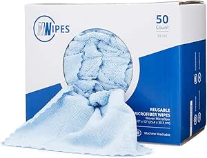 Amazon.com: Microfiber Rags in A Box (50 Count) - Mwipes - 10" x 12 ...