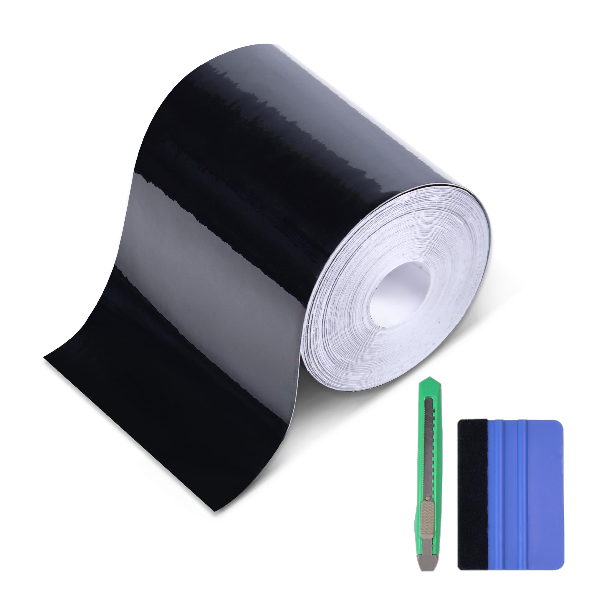 Snapklik.com : Lypumso High Gloss Black Vinyl Wrap Tape, 3 Inch X 30ft ...