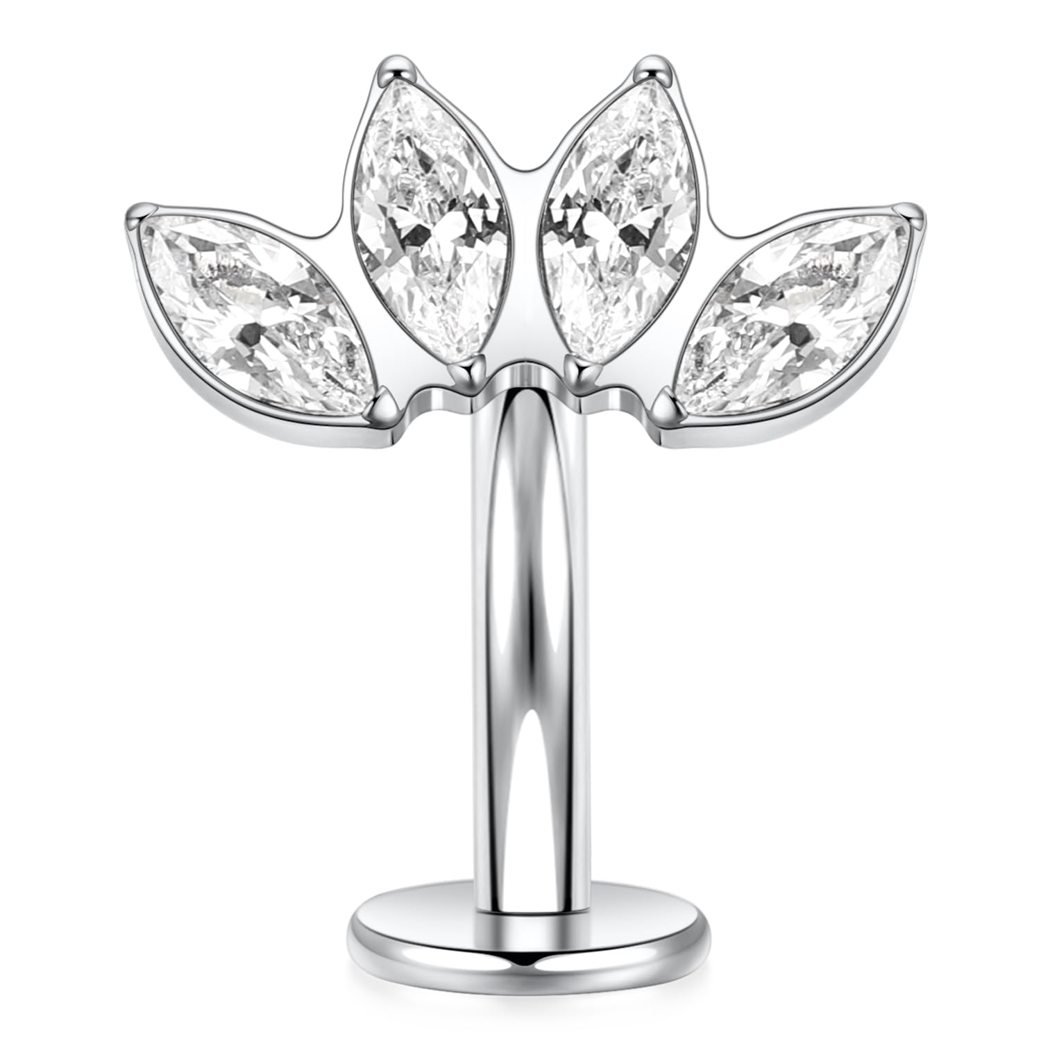 Snapklik.com : Belly Button Ring Floating Navel Piercing Jewelry Curved ...