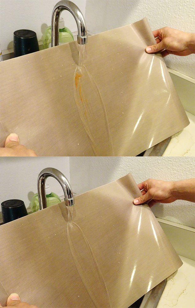 Buy 3-Pack Teflon Mat Oven Liner Sheets 16" x 20” for Heat Press ...