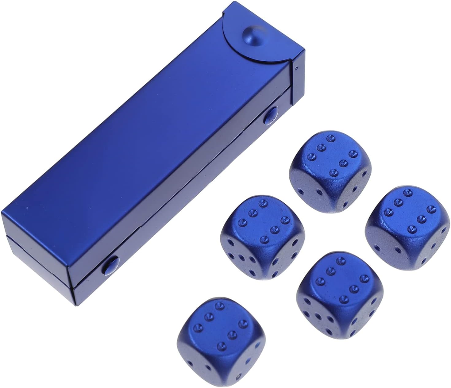 Amazon.com: 5 Pcs 6 Sided Dice 18mm Aluminum Alloy Metal Dice Set Small ...