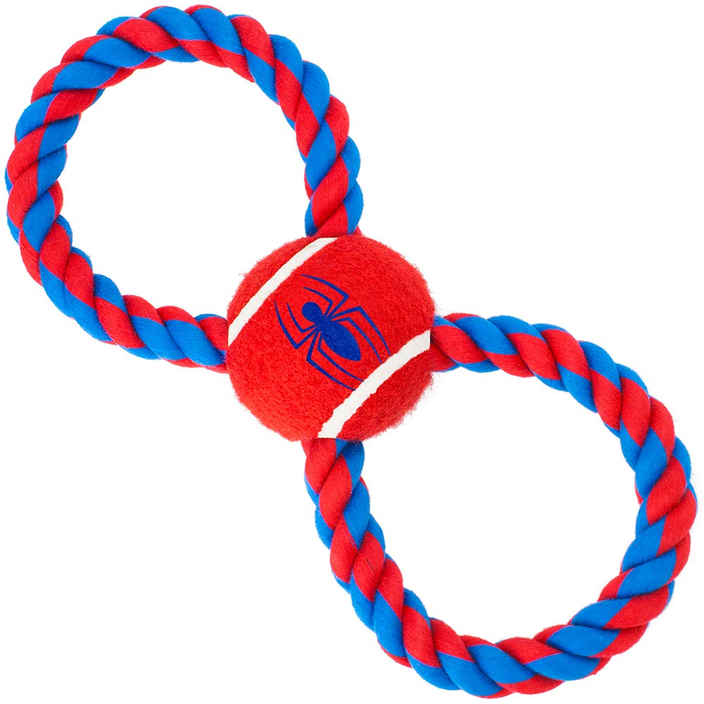 Buy Dog Toy Rope Tennis Ball Spider Man Spider Red Blue Red Rope Online ...