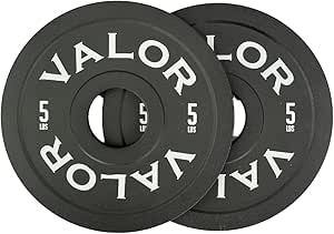 Amazon.com : Valor Fitness Steel Calibrated Weight Plates 5 lb Pair ...