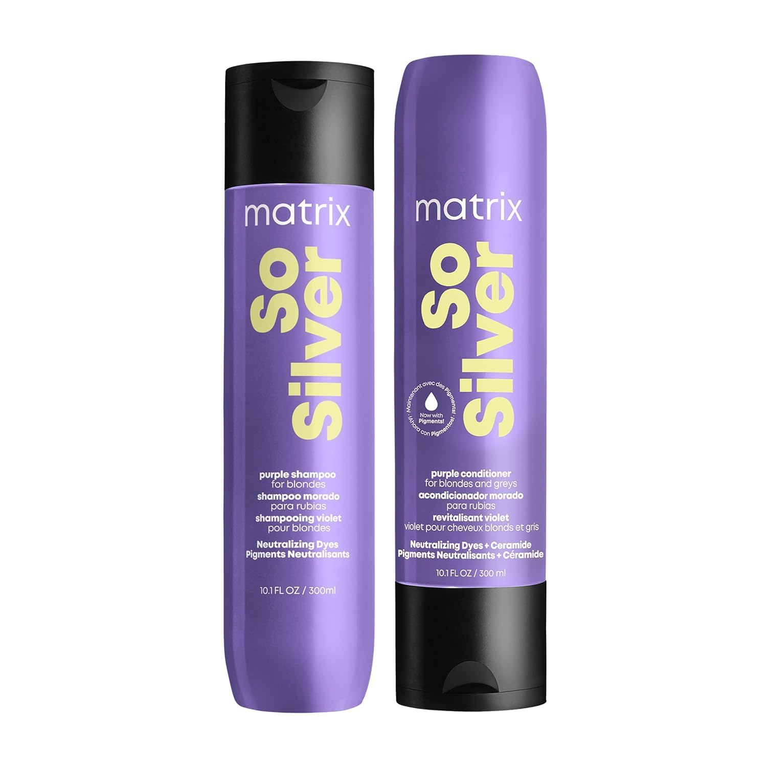 Amazon.com: Matrix So Silver Purple Shampoo and Pigmented Conditioner ...