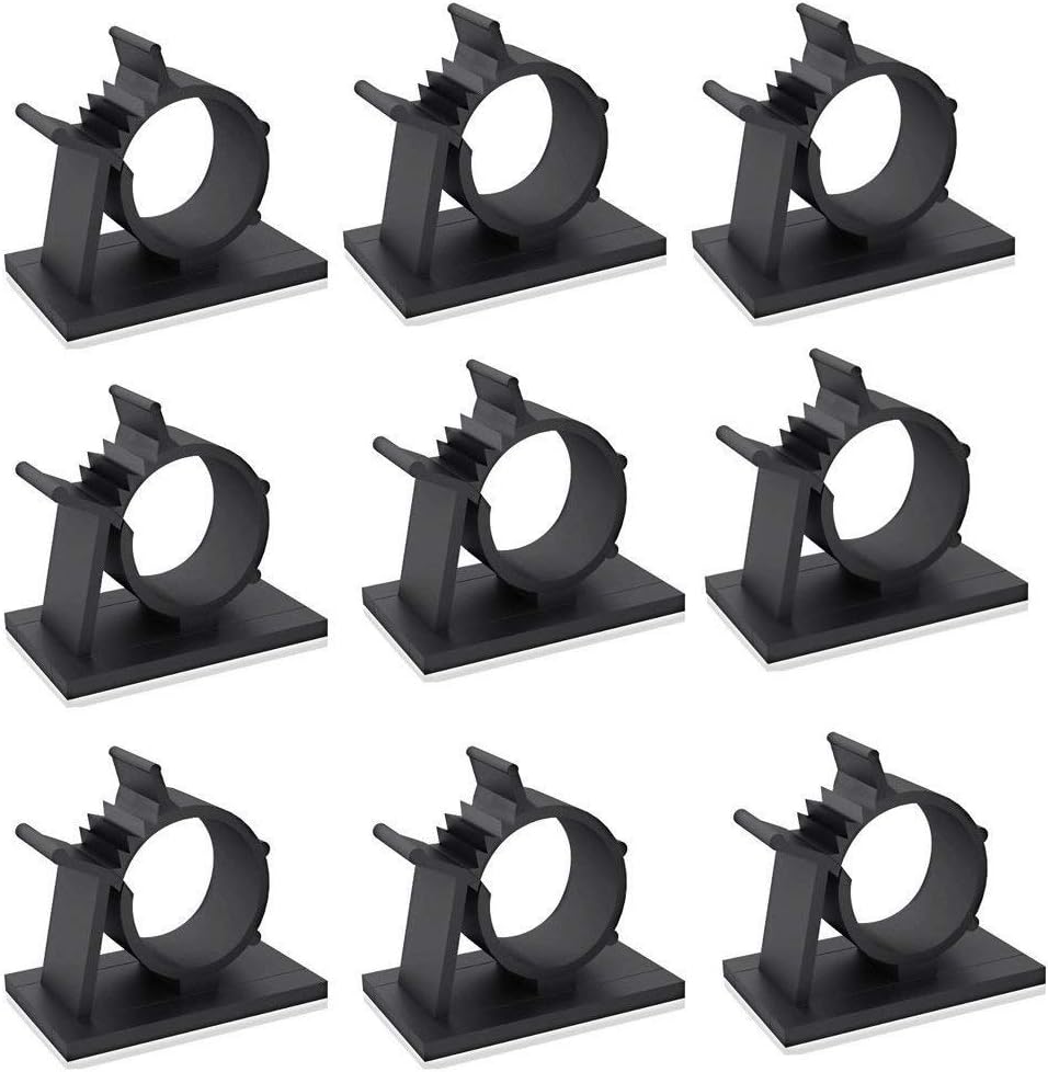Amazon.com: StarTech.com 100 Adhesive Cable Management Clips Black ...