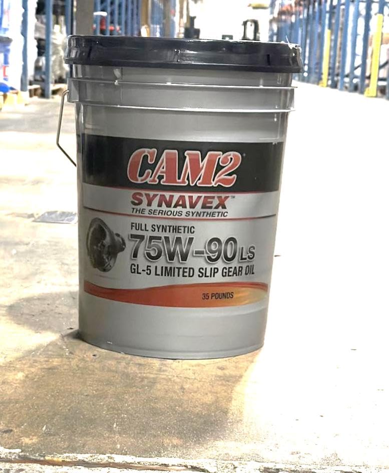Amazon.com: CAM2 SYNAVEX Full Synthetic 75W-90 LS Gear Oil, 35 lbs ...