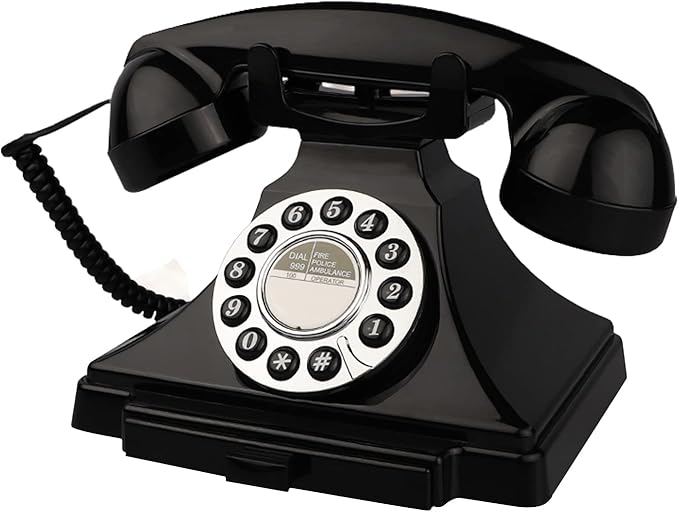Corded Vintage Telephone, Retro Landline Phones for Home, Single Line ...