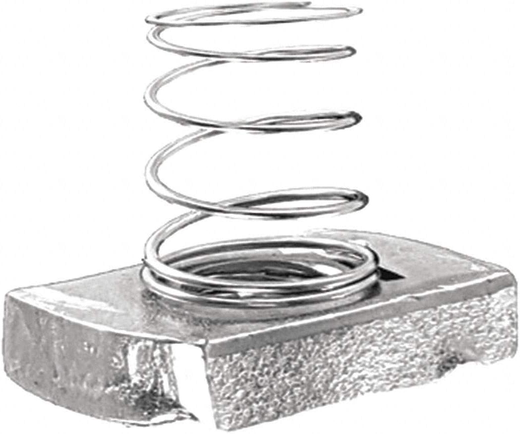 Amazon.com: Super-Strut Steel Channel Short Spring Nut, Electro ...