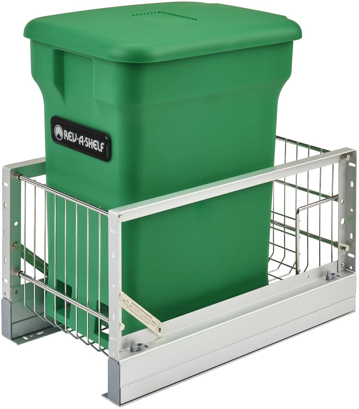 Amazon.com: Rev-A-Shelf Aluminum Pull-Out Green Compost bin, Standard ...