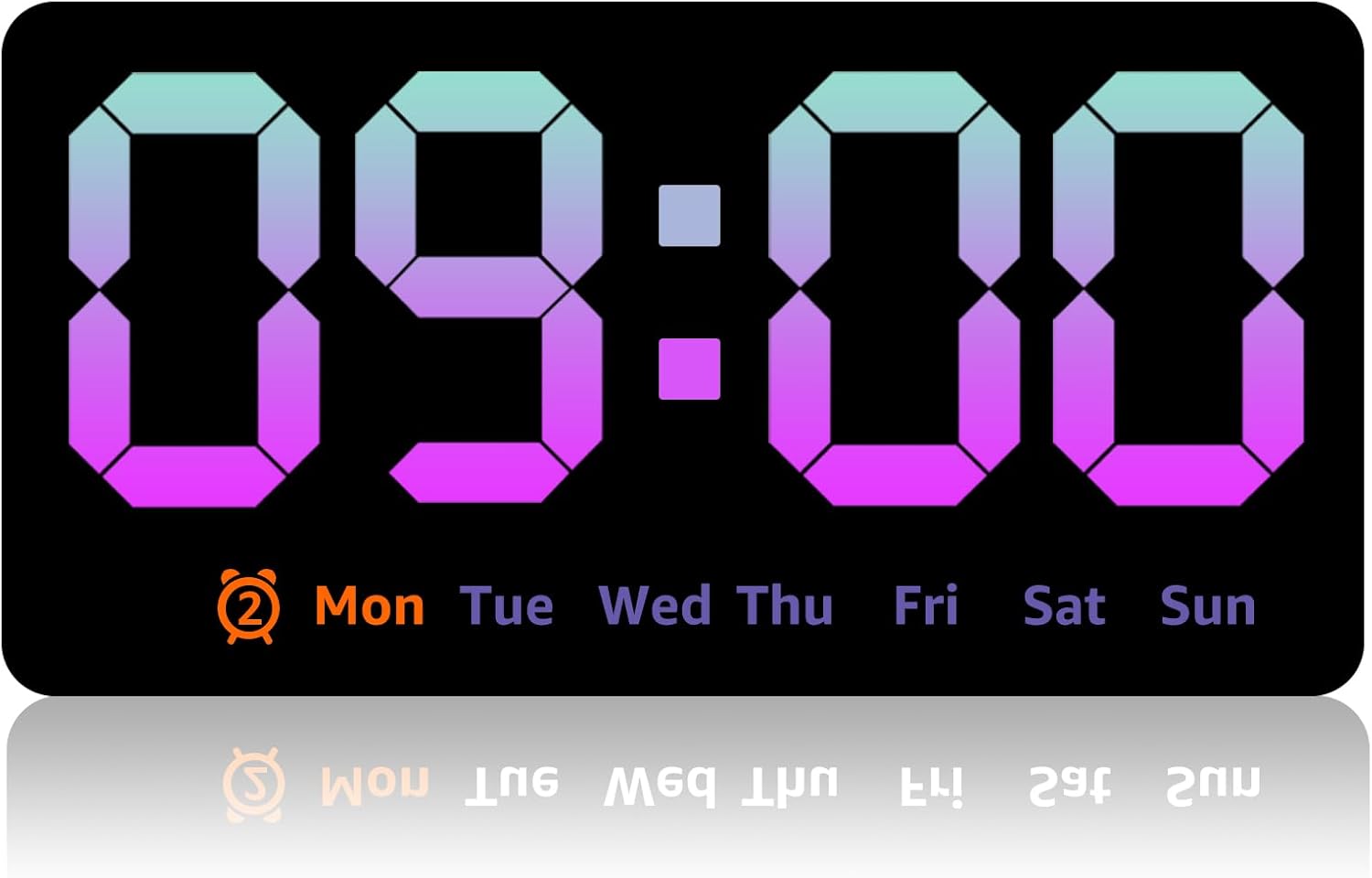 Amazon.com: Digital Wall Clock 8.5 Inch Large Display LED Clock with ...