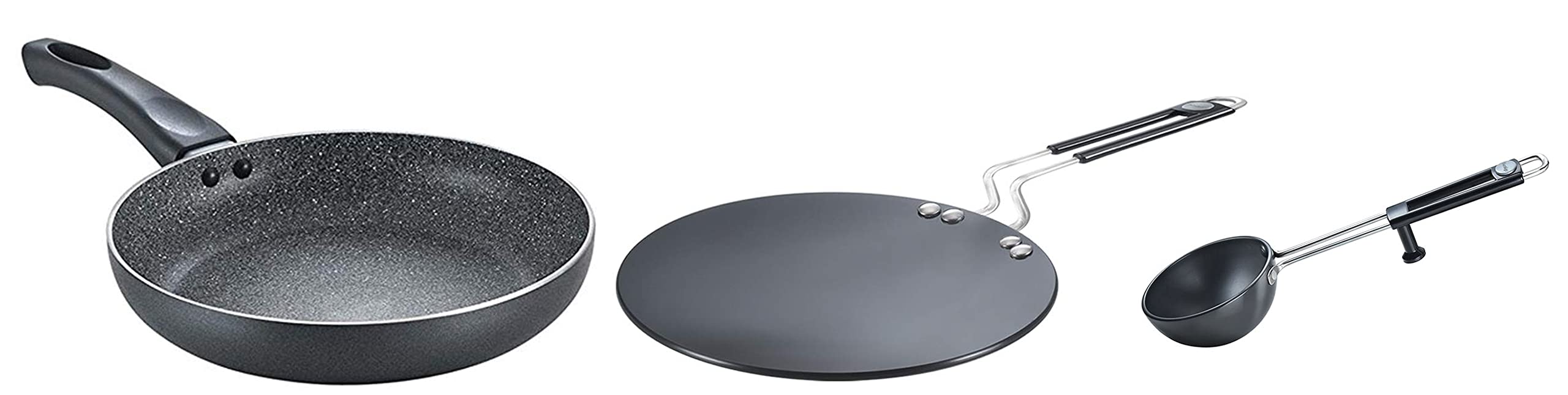 Buy Prestige Hard Anodised Aluminium Plus Cookware Induction Base Roti ...