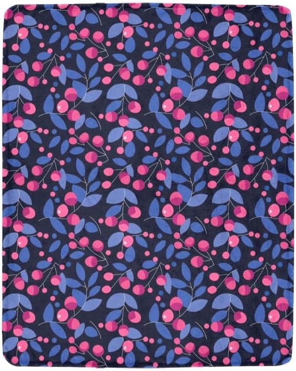Amazon.com: siphylline Bold line Berry Navy Magenta Blanket for Couch ...