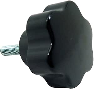 Amazon.com: JW Winco Phenolic Plastic Six Lobed Knob, Steel Threaded Stud, M6 x 1.0 Thread Size ...