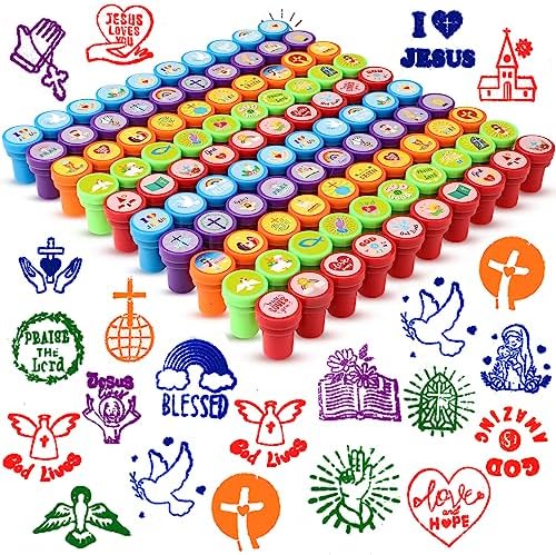 Amazon.com: Ctosree 50 Styles Christian Bible Verse Assorted Stamps ...
