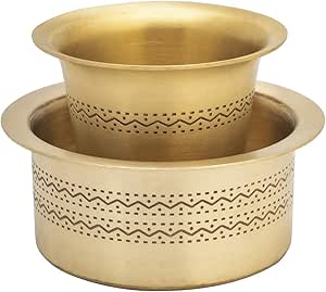 Amazon.com | Sidapur Etched Brass Dabara in Brushed Matte Finish ...