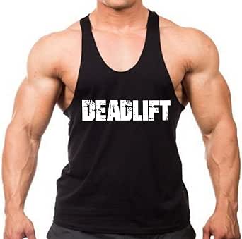 Amazon.com: Interstate Apparel Inc Grunge Deadlift Men's Black Stringer ...