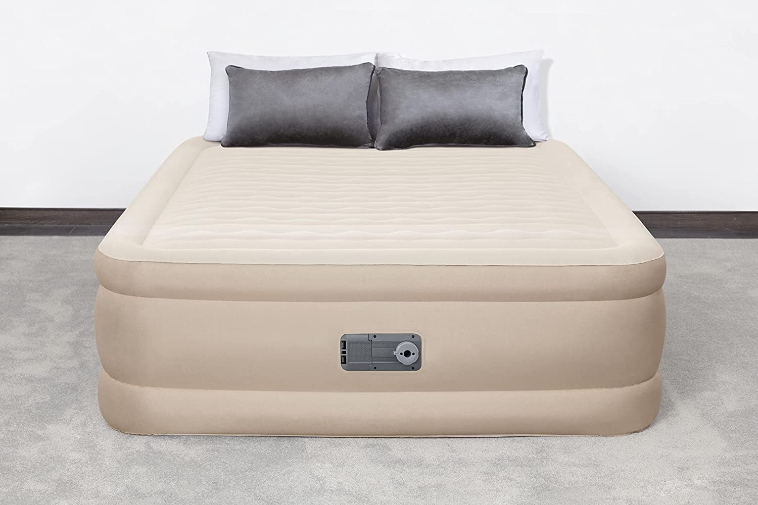 FunZone (Queen) Inflatable Bed with Inbuilt Inflation Pump - Orthopedic ...