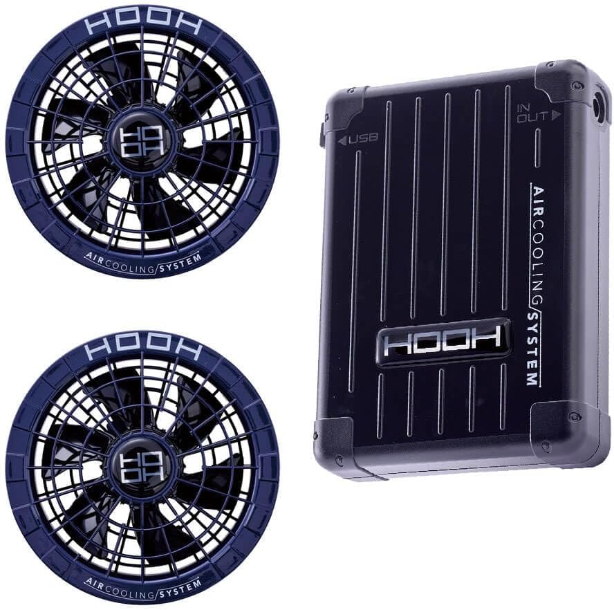 Amazon.co.jp: [村上被服] HOOH 快適ウェア ファン + 新型28V バッテリー セット V2801 + V2802 V28シリーズ 2025年型 31パールネイビー ...