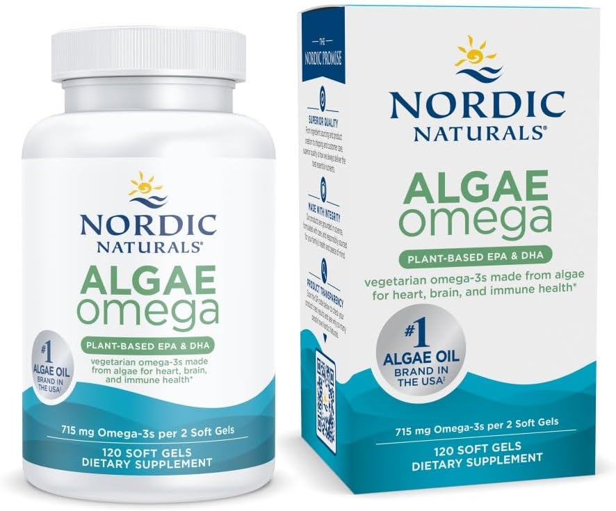 Amazon.com: Nordic Naturals Algae Omega - 120 Soft Gels - 715 mg Omega ...