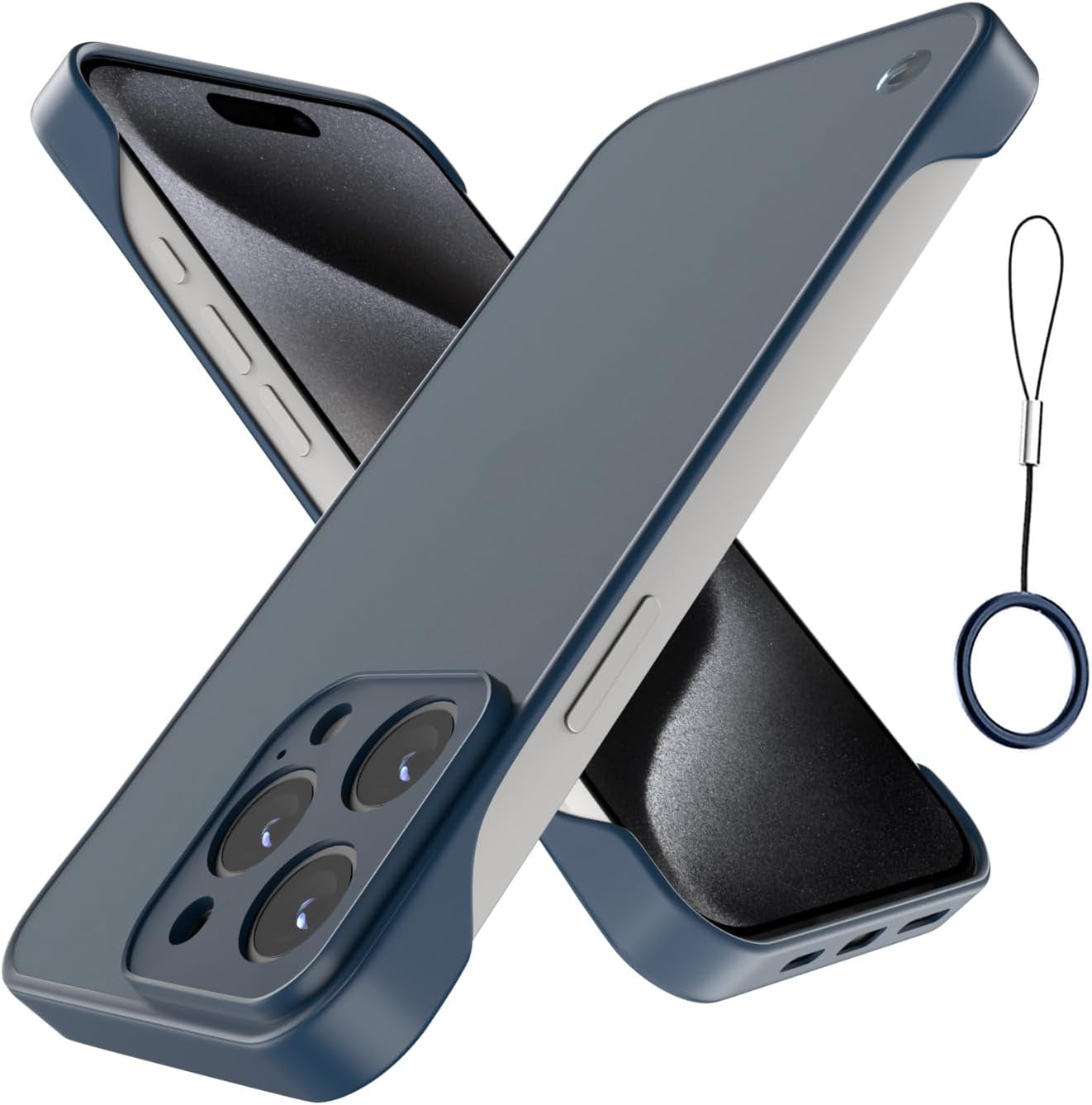 Amazon basics Cover for iPhone 15 Pro |Hybrid Frameless|Full Camera ...