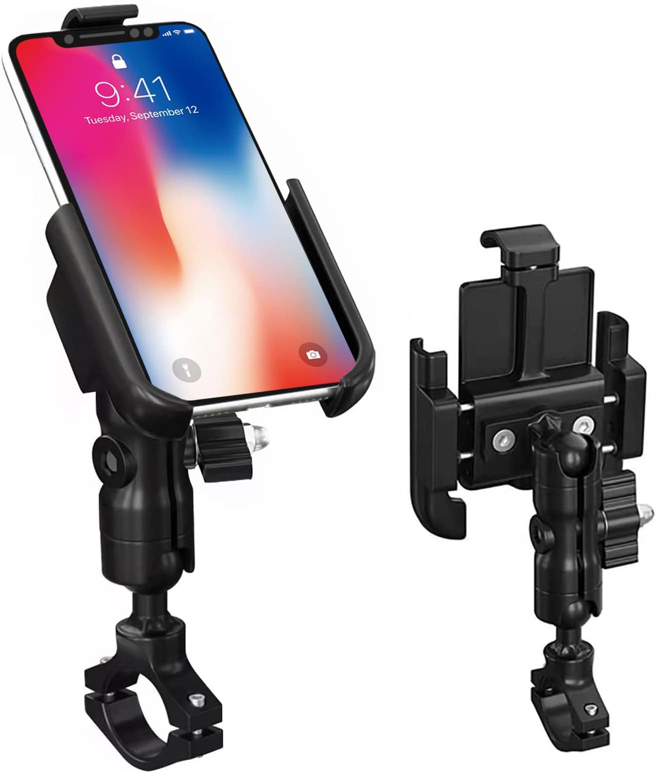 Amazon.com: BRCOVAN Motorcycle Phone Mount with Vibration Dampener ...