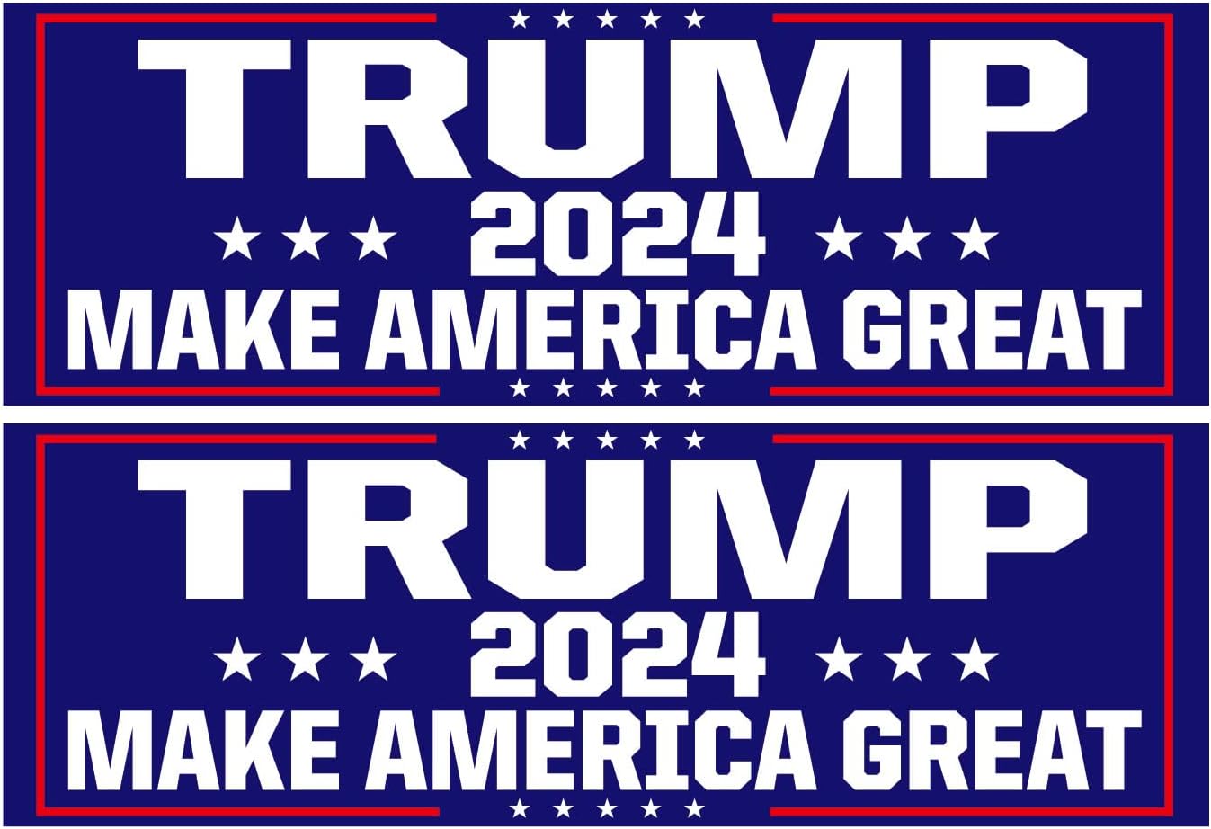 Amazon.com: Shmbada 2 PCS Trump 2024 Make America Great Vinyl Stickers ...